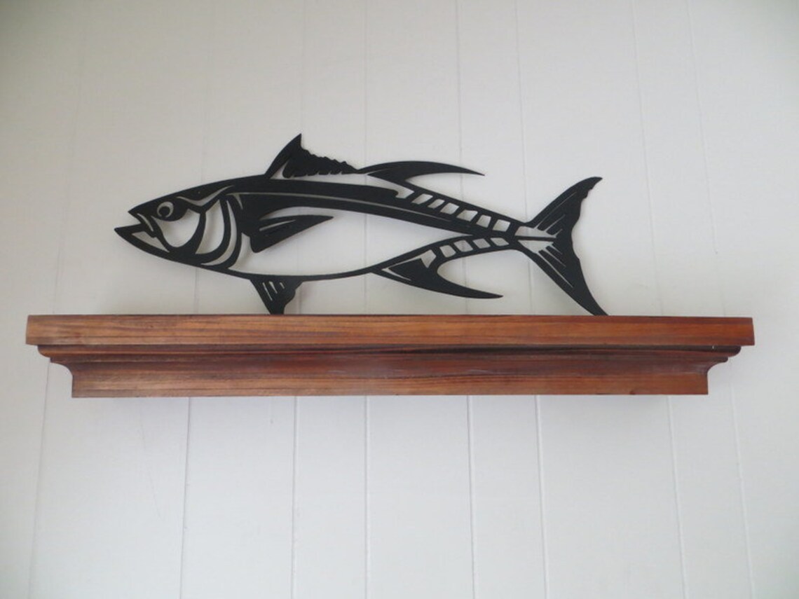 CNC Custom Plasma Cut Tuna Fish Wall ArtMetal Wall | Etsy