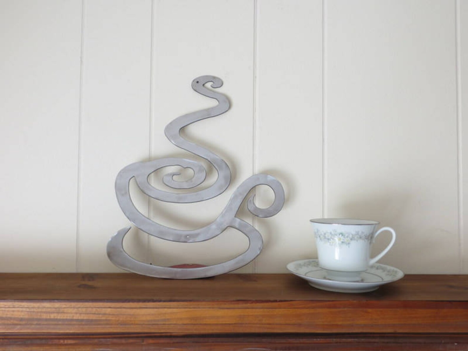 Coffee Cup CNC Plasma Cut Metal Artkitchen Decorwall | Etsy