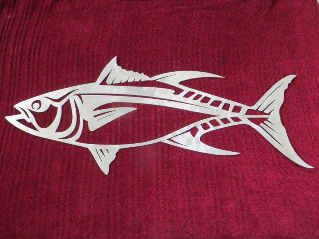 CNC Custom Plasma Cut Tuna Fish Wall Art,metal Wall Hanging,gift for ...