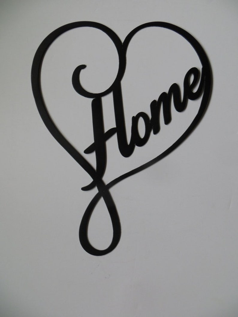 CNC Plasma Cut Custom Heart With Home in Center Metal - Etsy