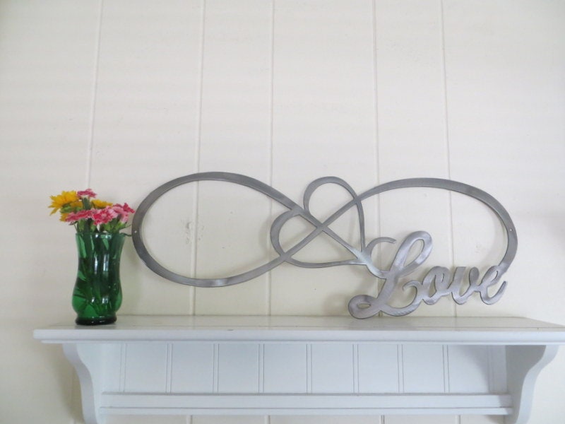 Infinity Love Custom Plasma Cut Metal Artwall Hangingphoto - Etsy