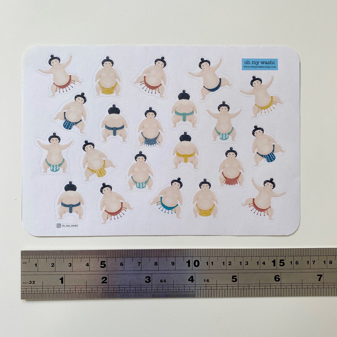 Sumo Wrestlers Stickers / Bullet Journal Stickers / Planner - Etsy