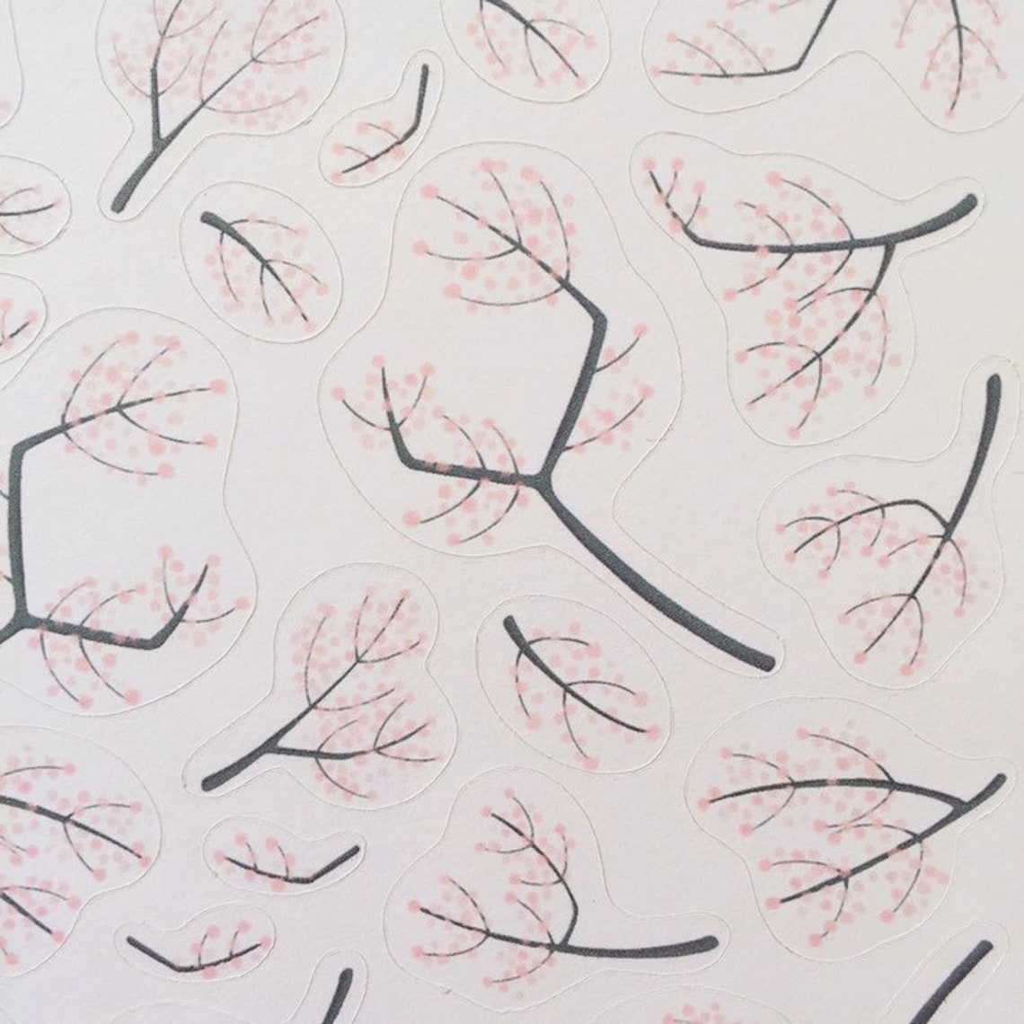 Japanese Sakura Stickers / Cherry Blossom Stickers / Bullet | Etsy