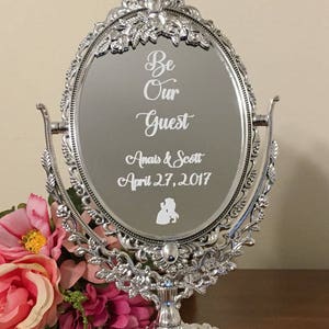 Ornate Mirror With Custom Inscription/fairytale Mirror With Custom ...