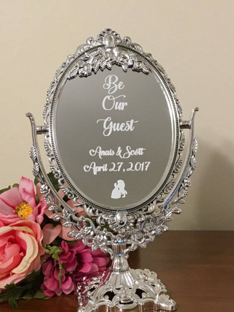 Ornate mirror with custom inscription/Fairytale mirror with | Etsy