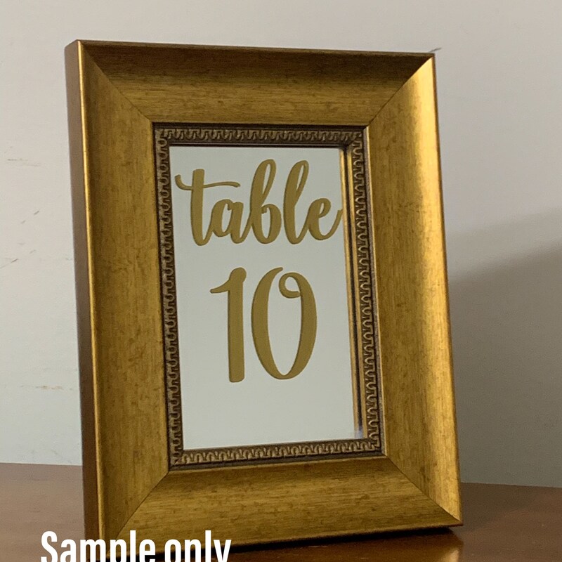 Framed Table Numbers - Etsy