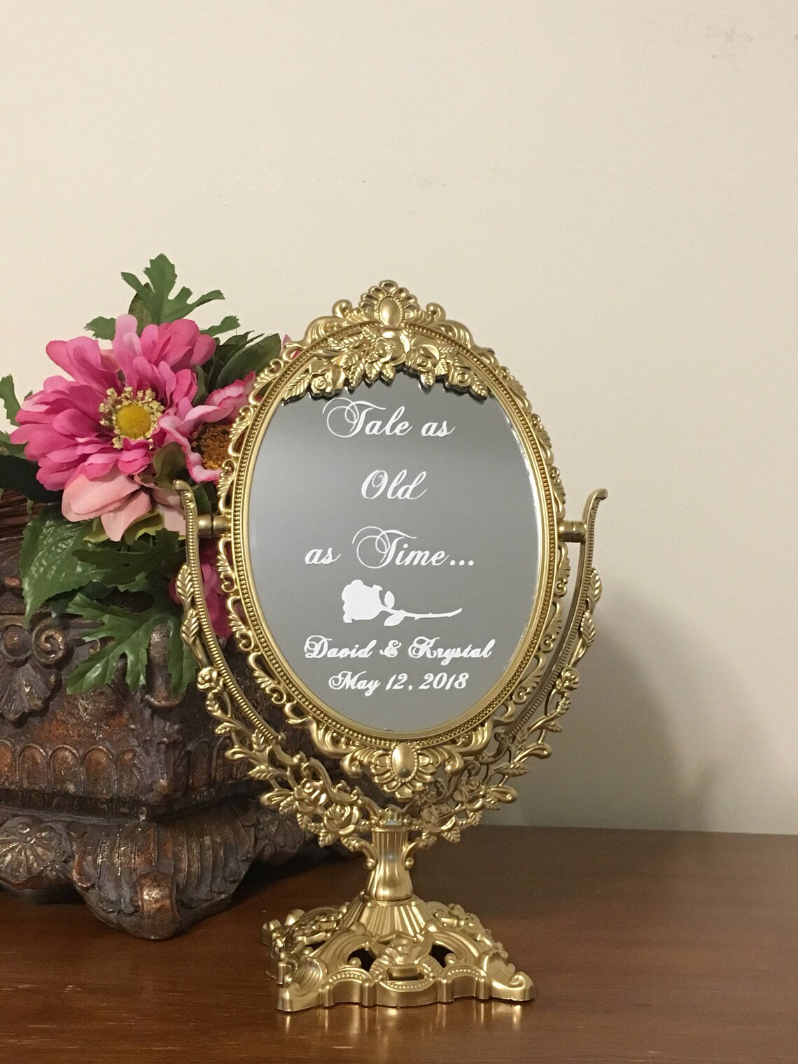 Ornate Mirror With Custom Inscription/fairytale Mirror With | Etsy