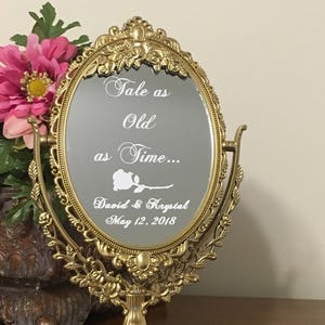 Ornate Mirror With Custom Inscription/fairytale Mirror With - Etsy