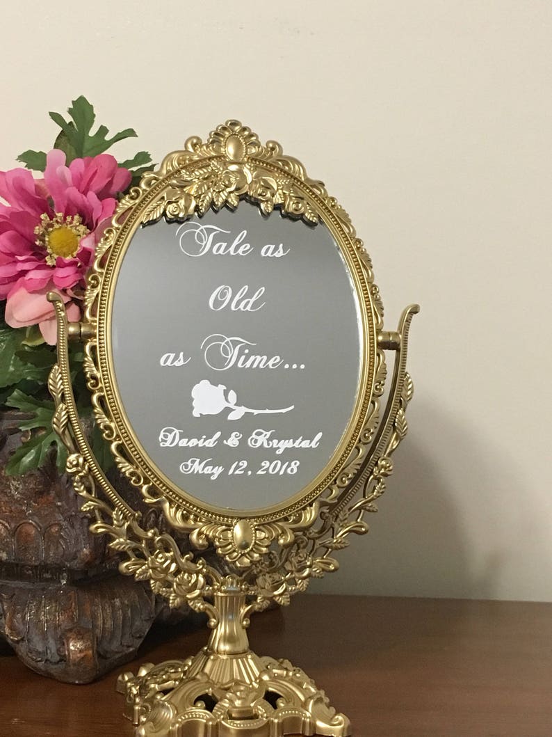 Ornate Mirror With Custom Inscription/fairytale Mirror With - Etsy