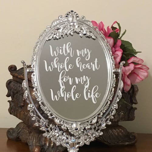 Mirror With Decal Inscription/guestbook/please Sign a Heart so - Etsy