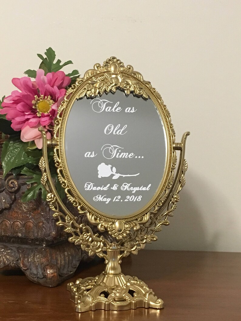 Ornate Mirror With Custom Inscription/fairytale Mirror With - Etsy