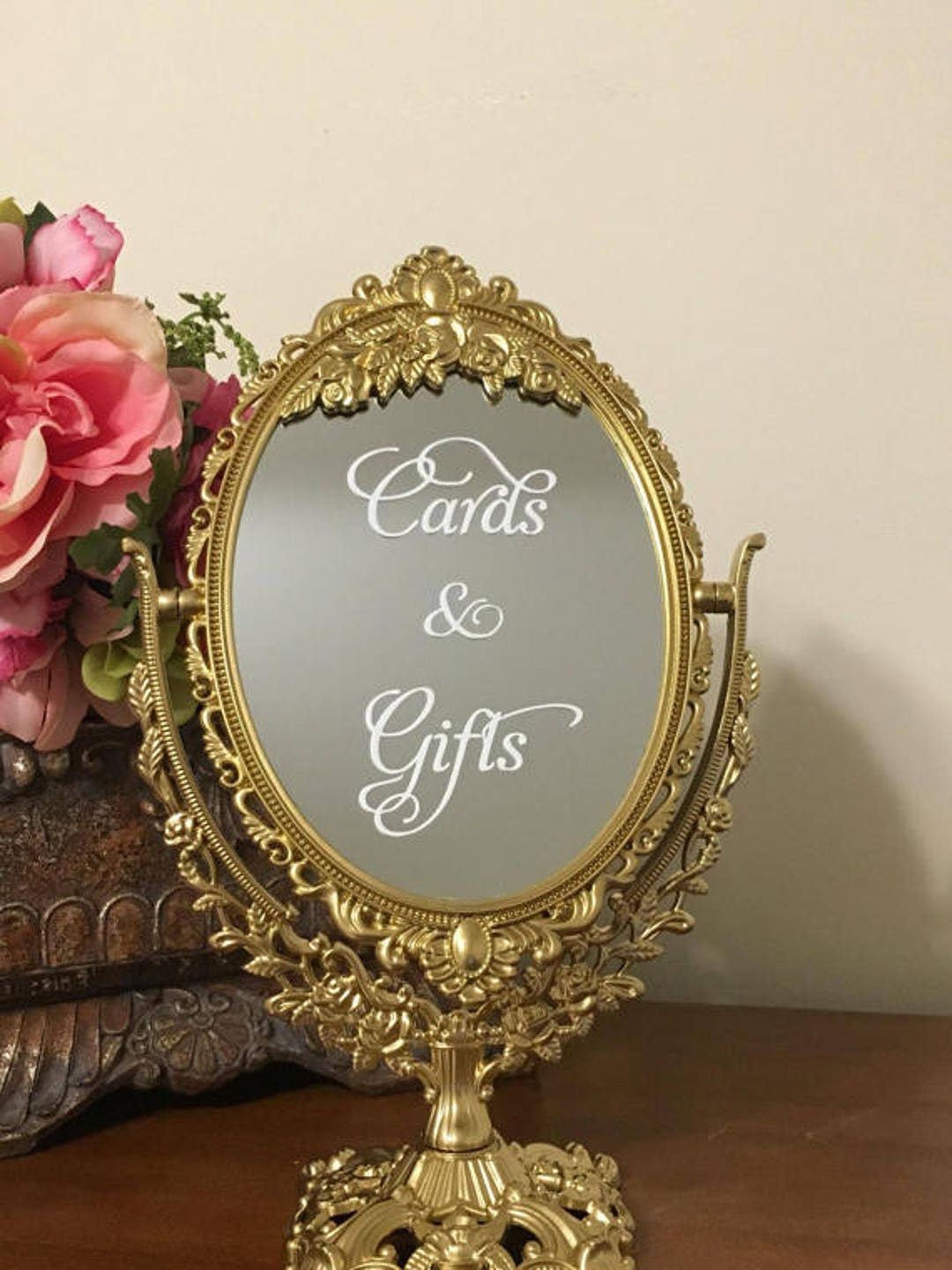 Cards and Gifts/party Mirror Sign/fairytale Mirror With Custom Decal ...