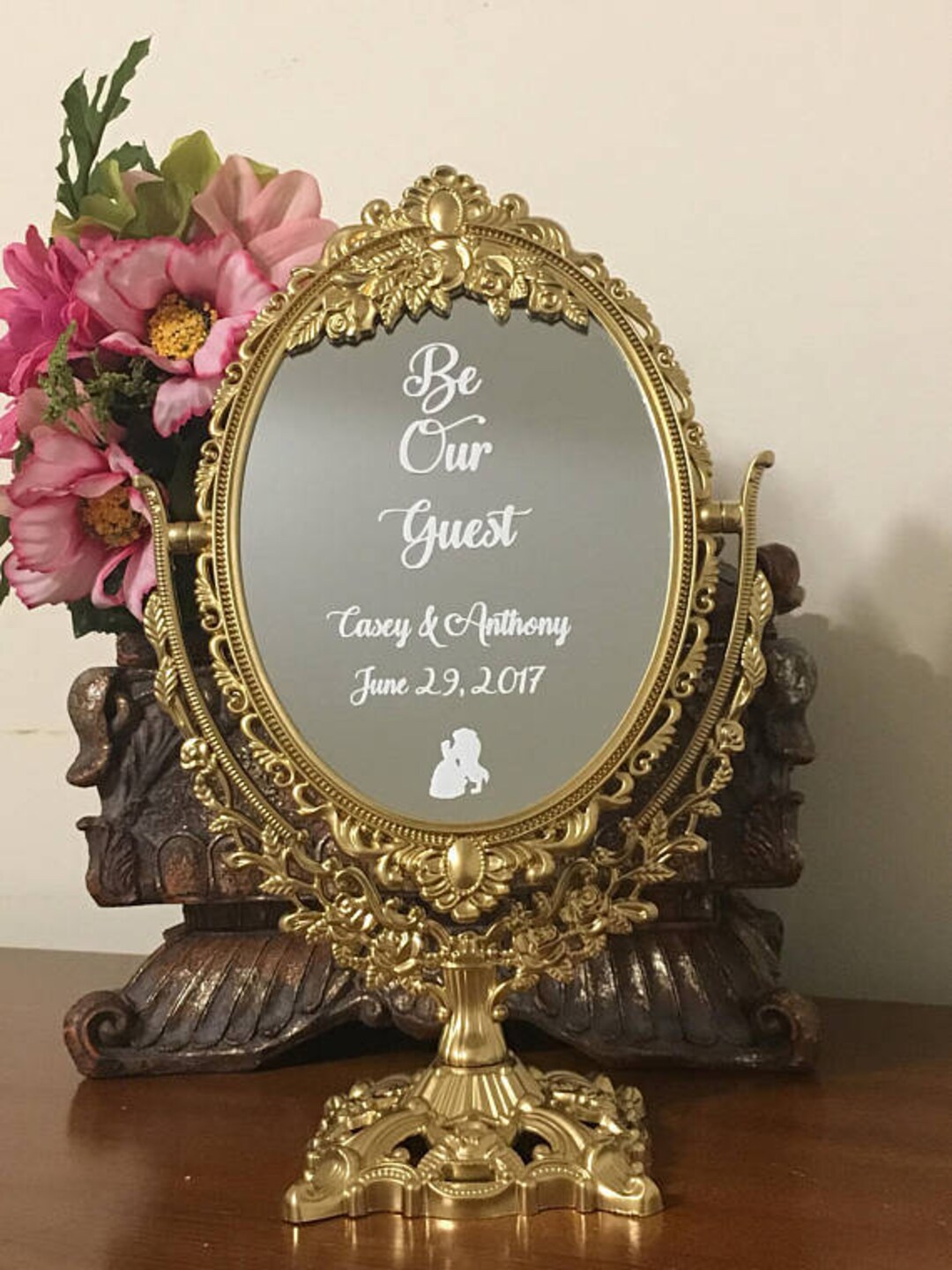 Ornate Mirror With Custom Inscription/fairytale Mirror With Custom ...