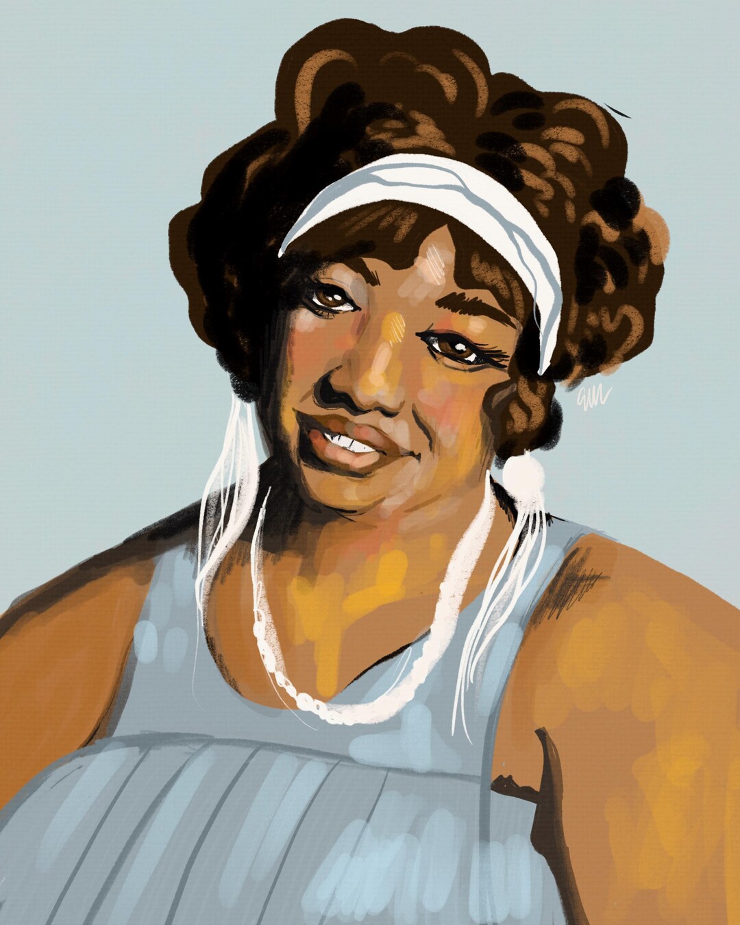 Ma Rainey - Mother of the Blues - Original Illustration, Art Print ...
