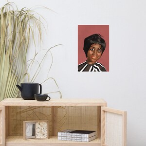 Aretha Franklin - Queen of Soul - Art Print, Home Decor, Art Poster, - Etsy