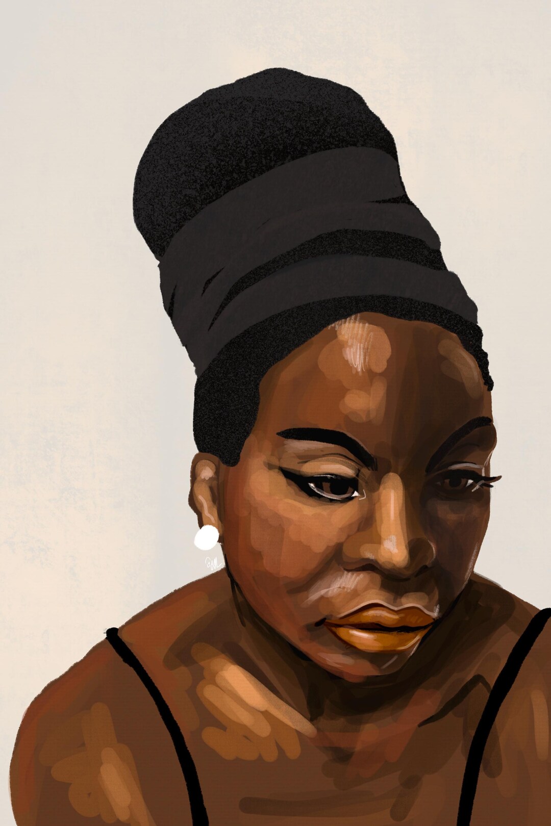 Nina Simone - Original Illustration, Art Print, Home Decor, Art Poster ...