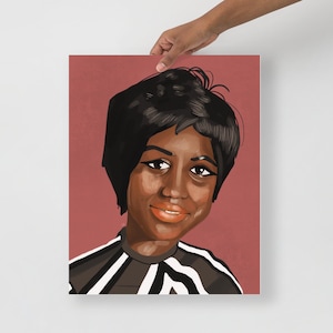Aretha Franklin - Queen of Soul - Art Print, Home Decor, Art Poster, - Etsy