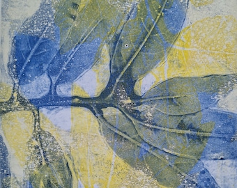 Leaf Gelli Print - Etsy