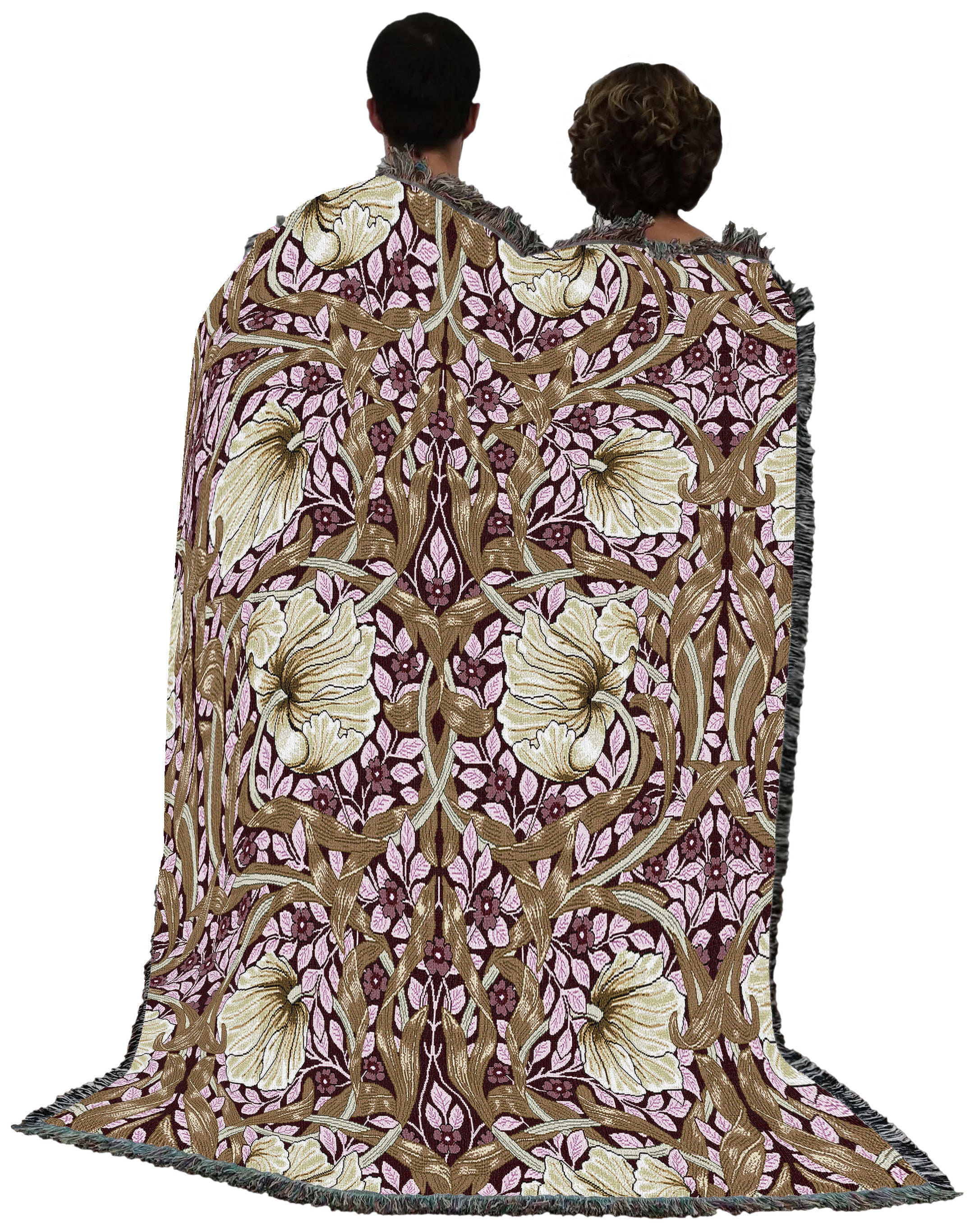 Pimpernel Raspberry Arts and Crafts by William Morris Blanket - Etsy