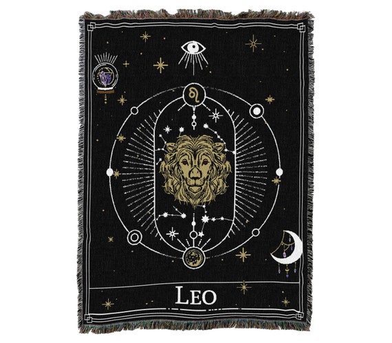 Leo Horoscope Tarot Card Constellation Pattern Textured | Etsy
