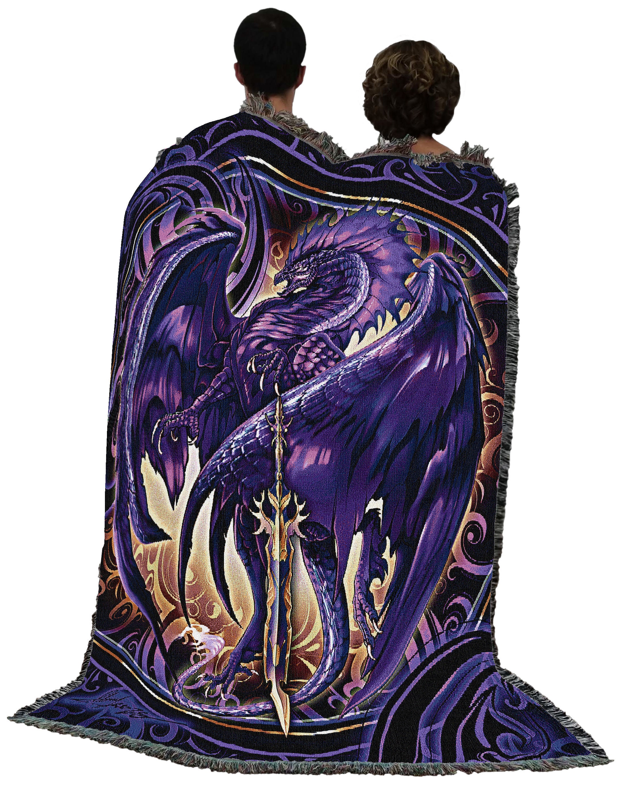 Netherblade Fantasy Dragon Ruth Thomas Cotton Woven - Etsy