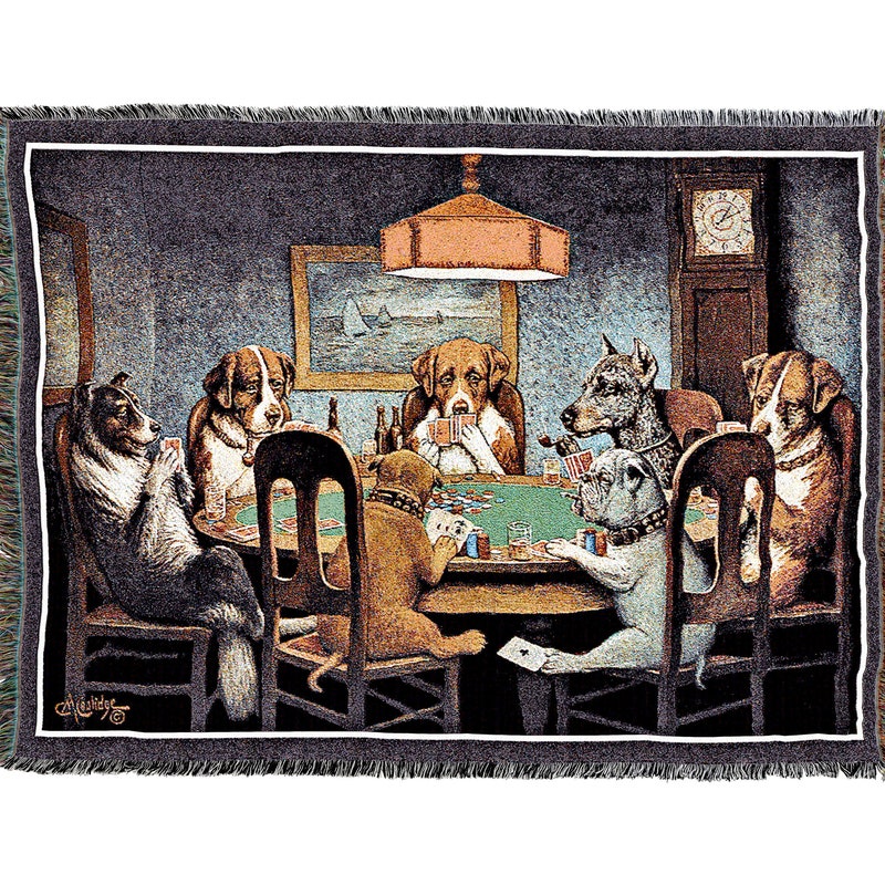 Puppies Playing Poker - Etsy