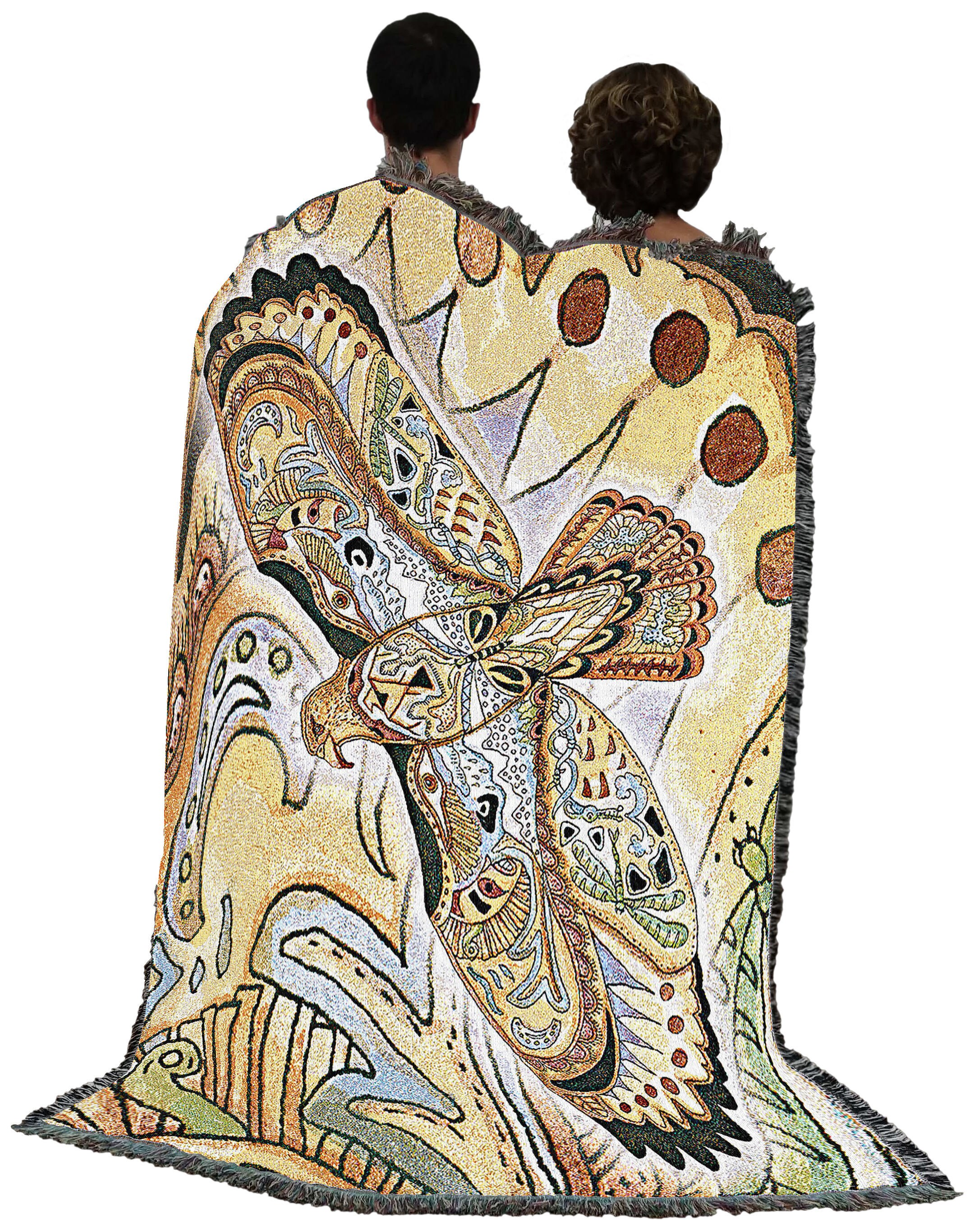 Hawk Woven Tapestry Blanket Native American Inspired Pacific | Etsy