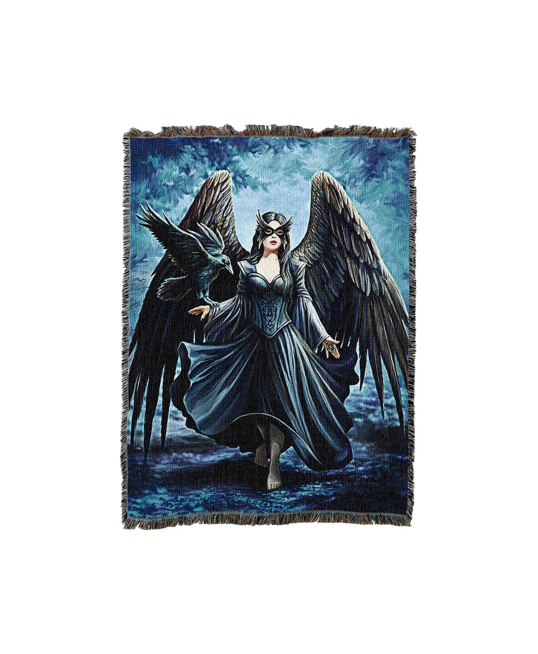 Raven Angel Blanket by Anne Stokes Gothic Collection - Gift Fantasy ...