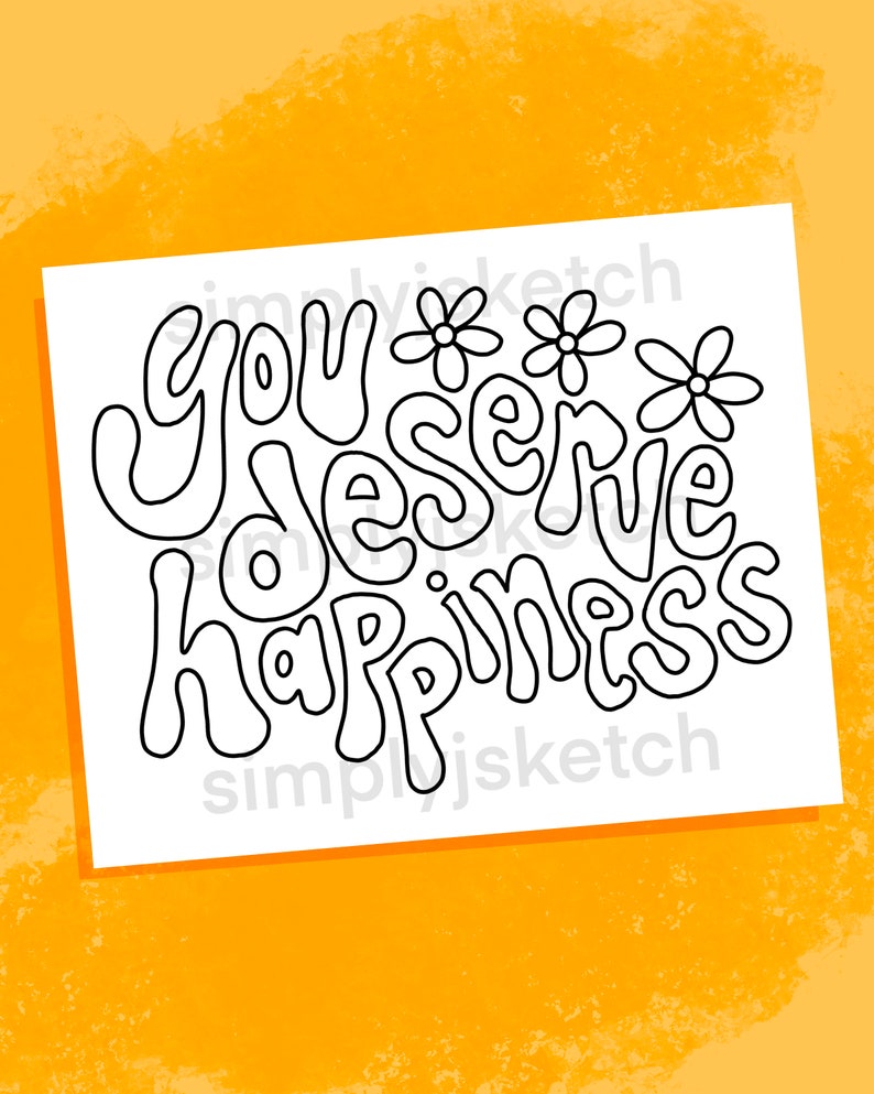 Happy Things Coloring Page Printable *now Includes Digital Coloring ...