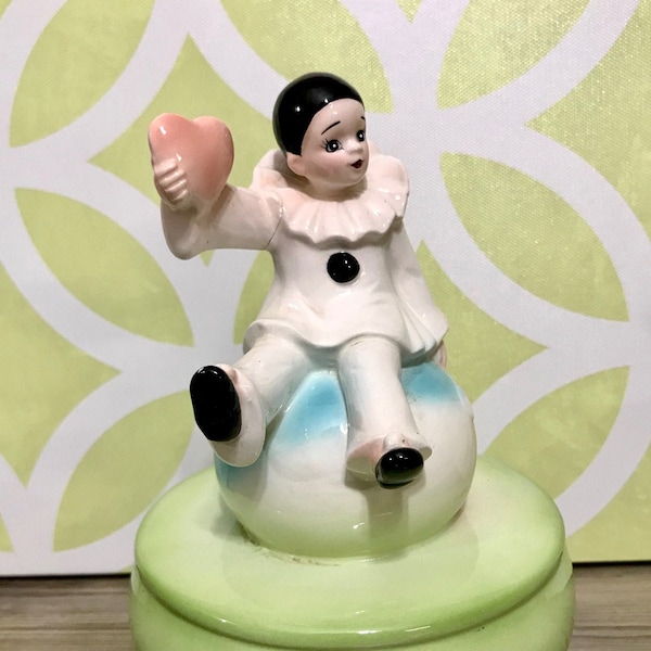 Ceramic Clown Music Box - Etsy