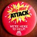 Mcdonald's Big Mac Attack We're Here to Help Metal Pinback Button ...
