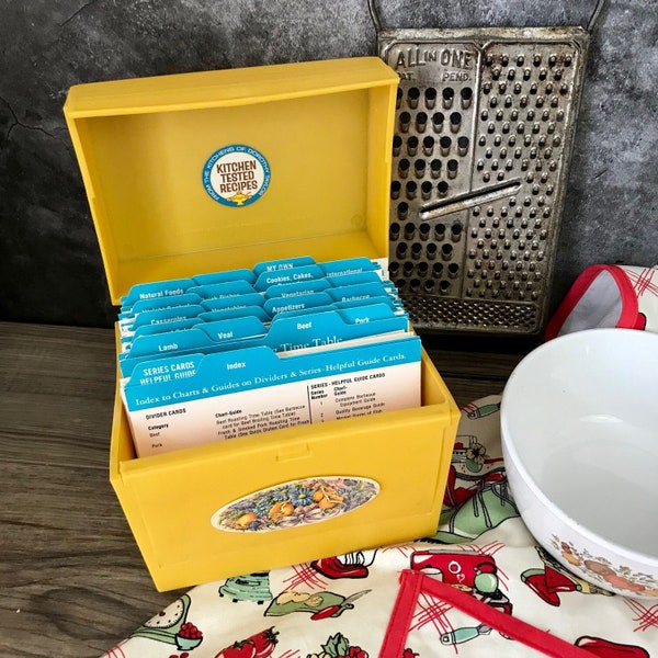 70s Recipe Box - Etsy