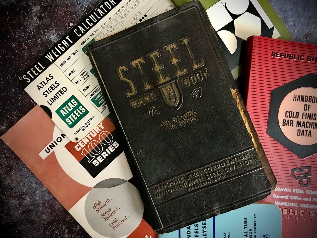 1948 Steel Hand Book No 47 for Machine Tool Users Republic Steel Union ...