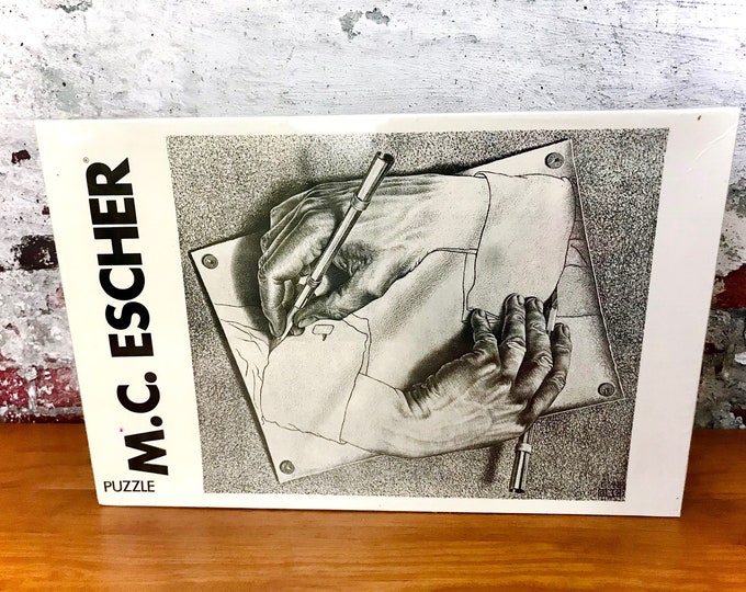 Sealed M. C. Escher Drawing Hands Puzzle 1000 Pieces Selegiochi Milano ...