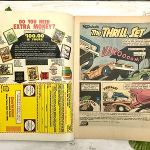 1974 Mod Wheels Gold Key Comic Book Thrill Set Daredevil Drivers Car ...