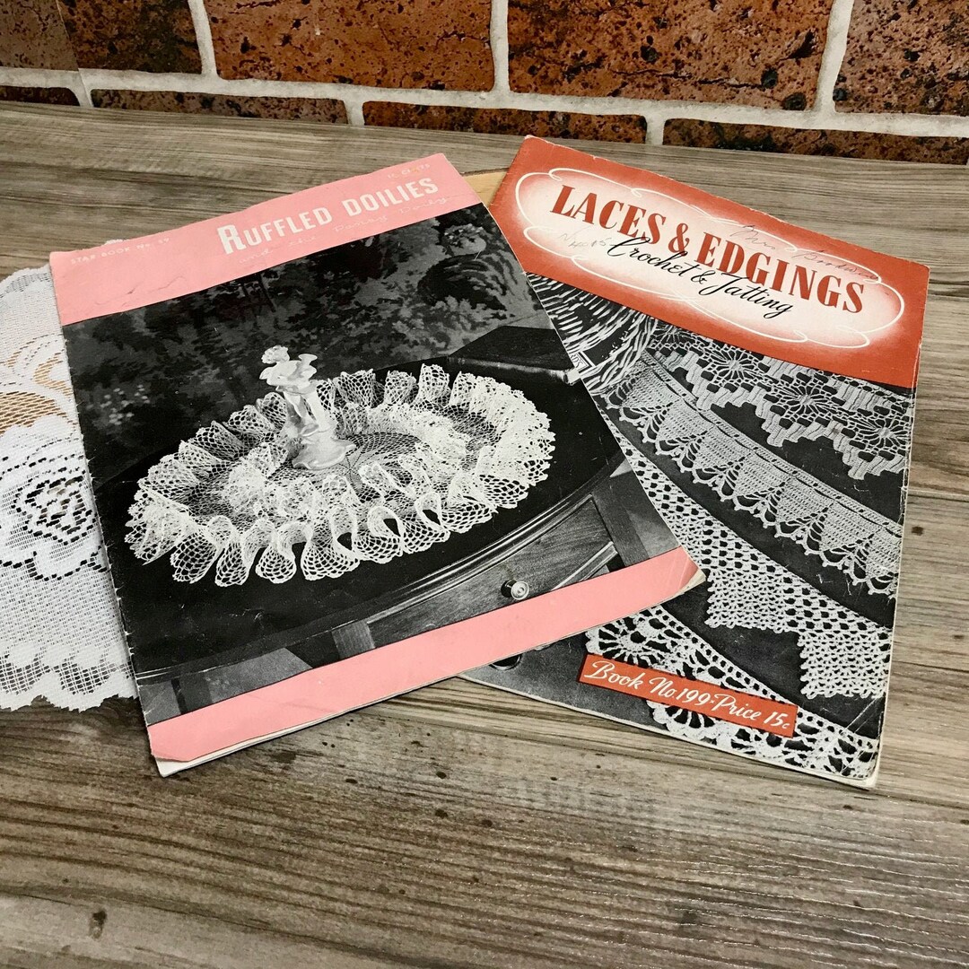 1940s Doilies Doily Pattern Books Crochet Ruffled Doilies Pansy No. 59 ...