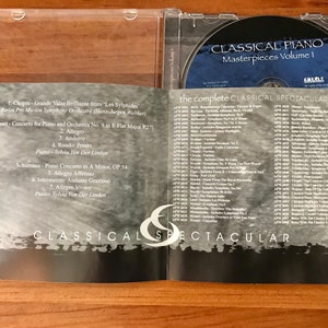 Lot of 2 Cds Classical Piano Masterpieces Volume 1 & 2 2001 Chopin ...