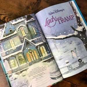 1994 Walt Disney's Lady and the Tramp Hardcover Book Animated Classic ...