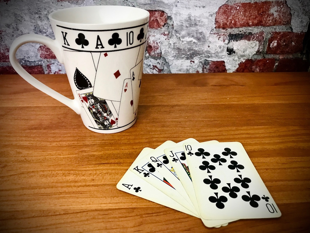 Gryphonware Coffee Cup Mug Playing Cards Poker Suit Aces Kings Royal ...