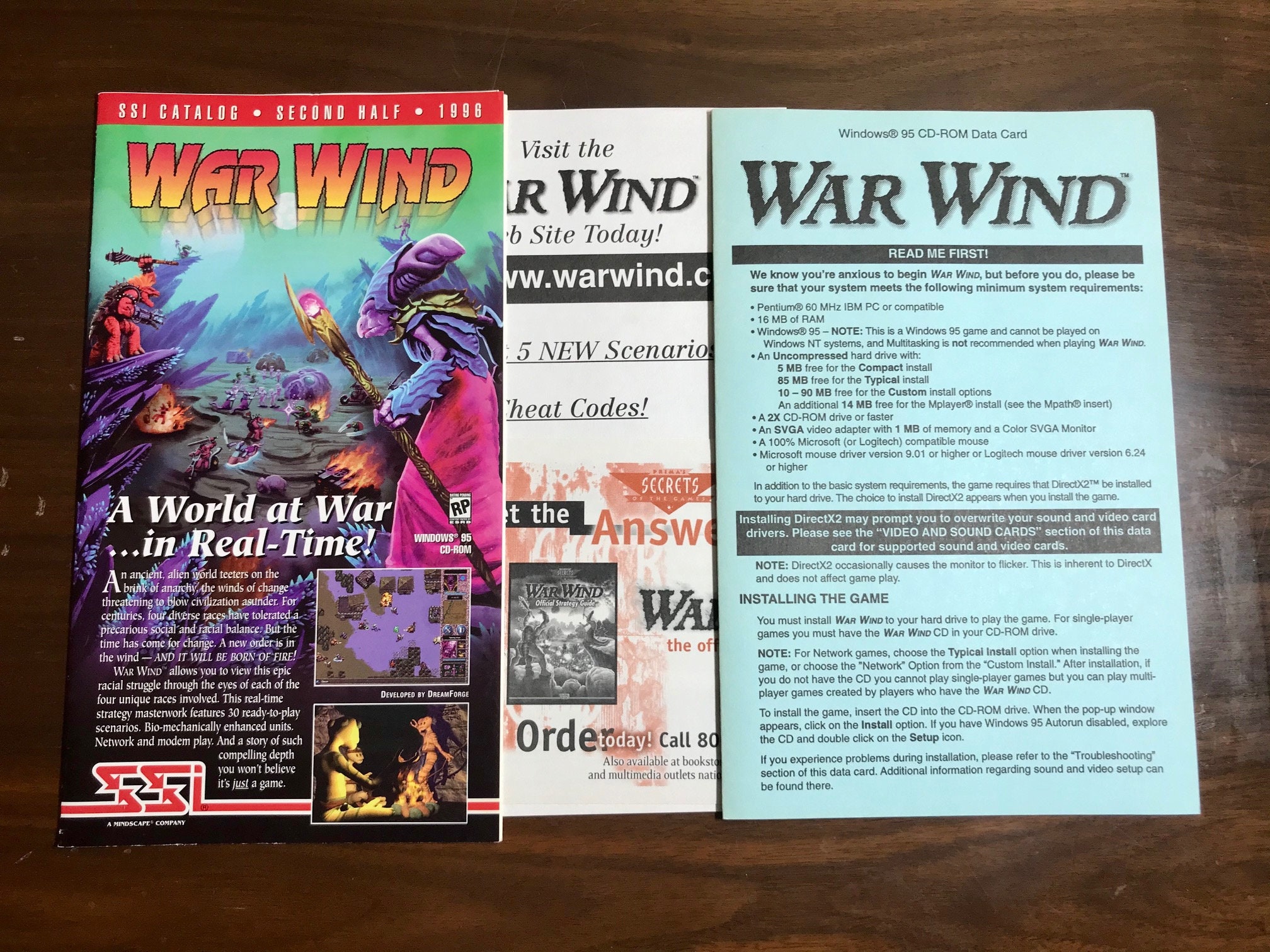 War Wind PC CD-ROM Vintage Computer Game Strategic Simulations - Etsy