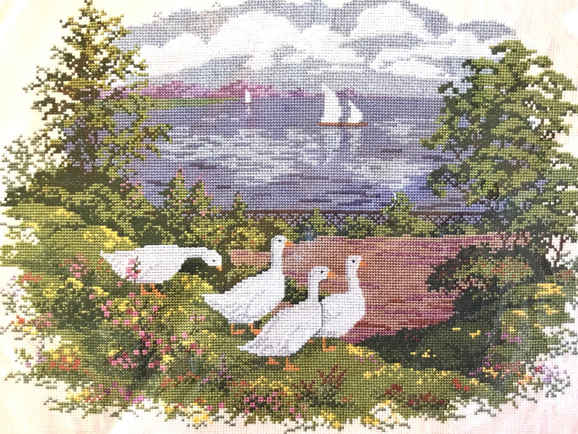 Needlepainting 1663 Creative Circle Craft Kit Needlework Geese - Etsy ...