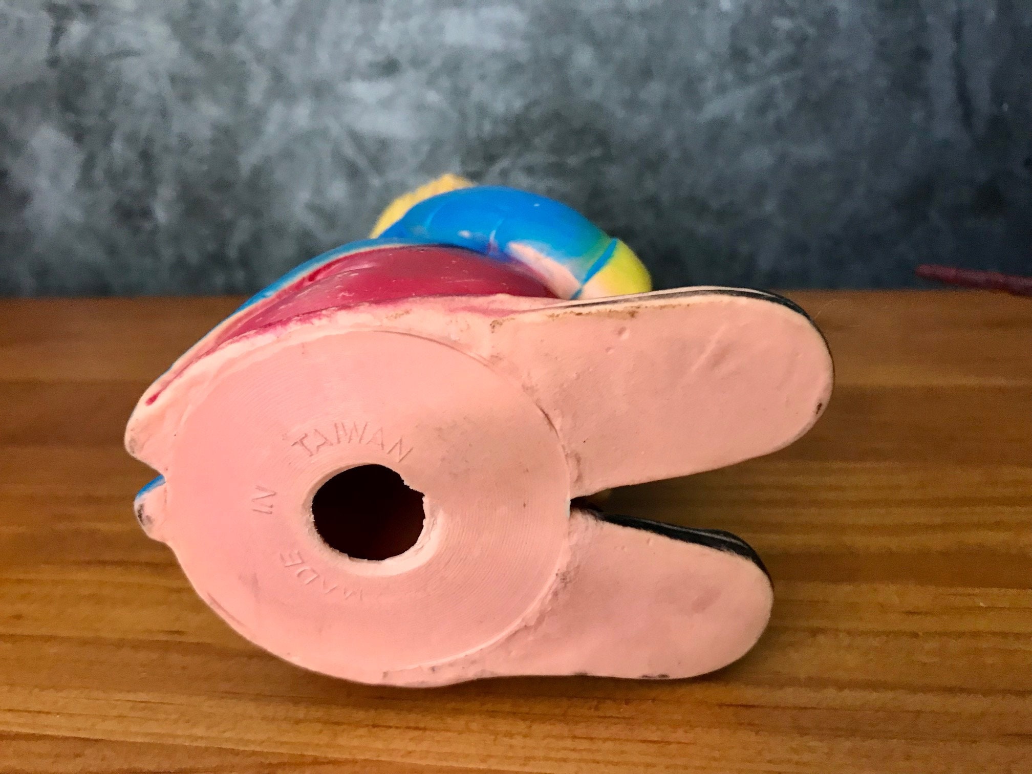 Squeaker Clown Rubber Made in Taiwan Vintage Toy Hobo Circus - Etsy