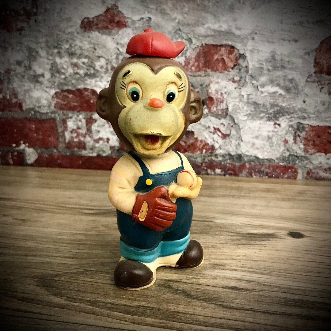 1940s - 1960s Bobblehead Monkey Moves Tail Wags Wind-up Alps Toys Wind ...