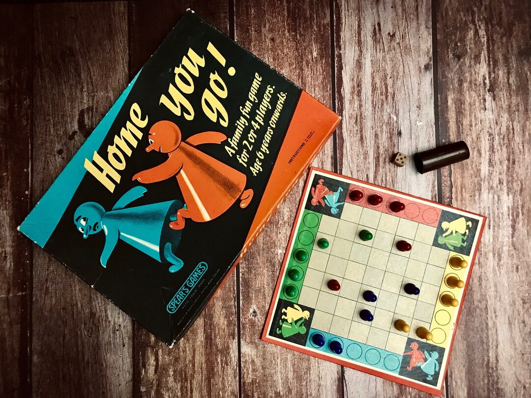 First Edition 1968 Spear's Games Home You Go Vintage Family Board Game ...