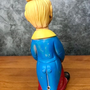 Squeaker Clown Rubber Made in Taiwan Vintage Toy Hobo Circus Blond Blue ...