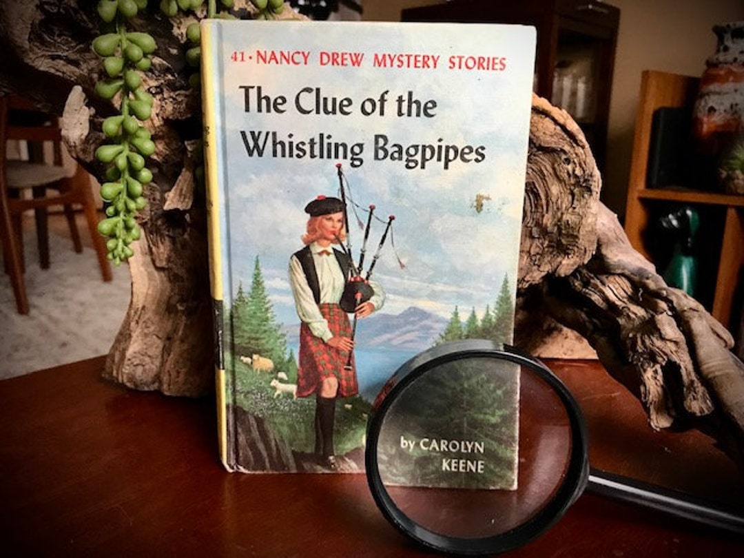 1964 Nancy Drew the Clue of the Whistling Bagpipes Scotland Grosset ...