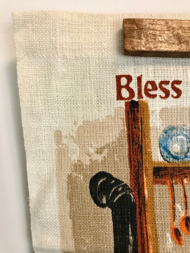 1979 Bless This House O Lord We Pray Tea Towel Calendar Unused - Etsy