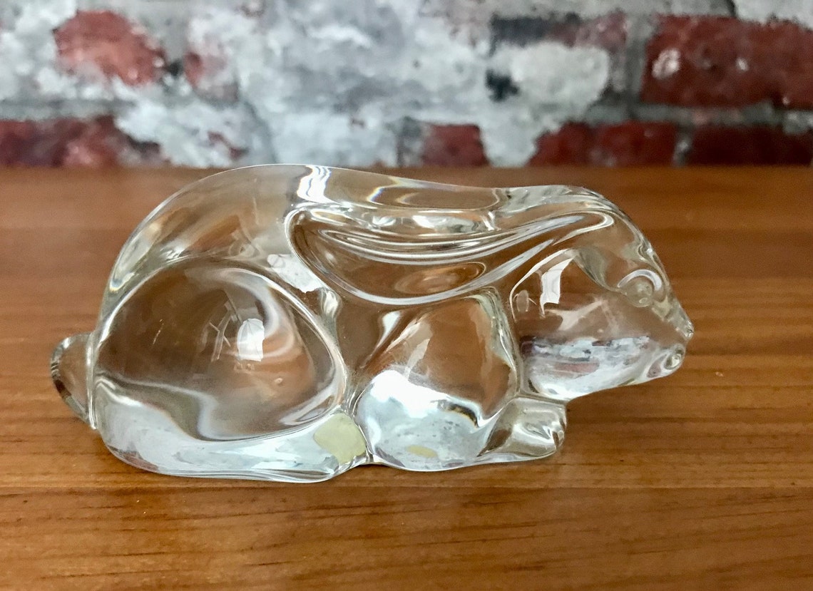 Lead Crystal 24% Rabbit Bunny Princess House Germany Crouching - Etsy
