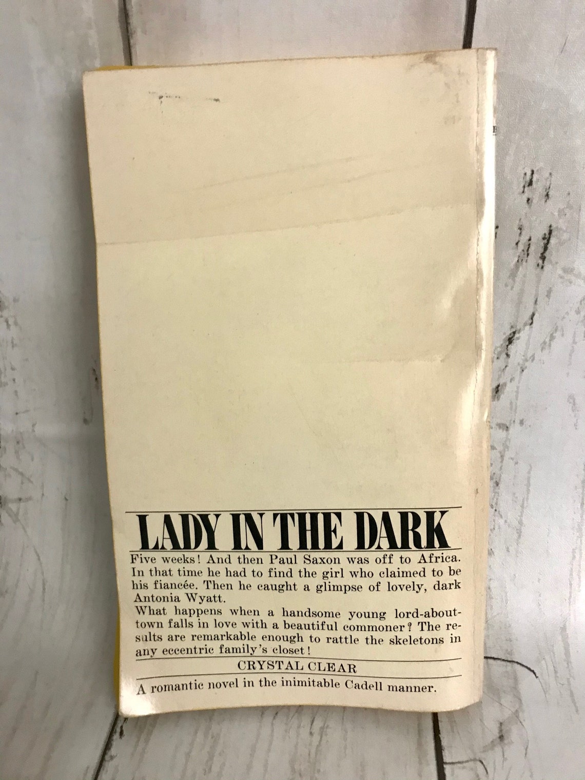 1973 Crystal Clear Elizabeth Cadell Bantam Books Vintage | Etsy