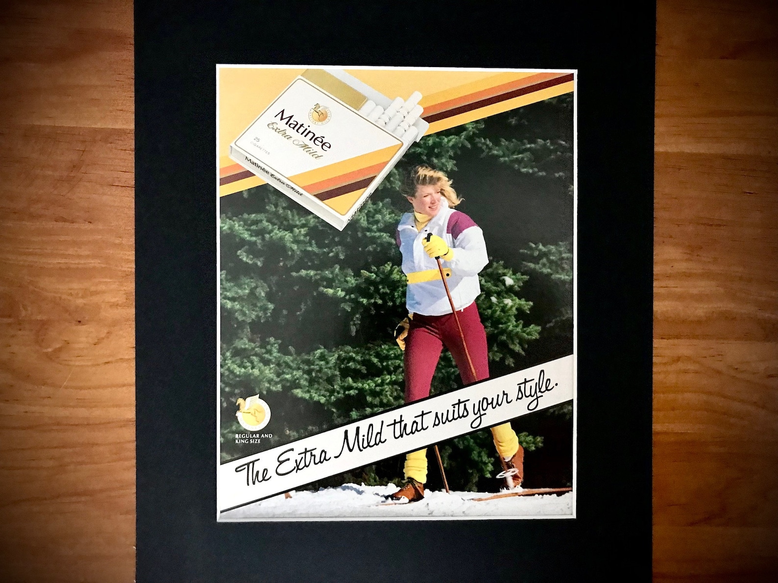 1985 Matinee Extra Mild Cigarettes Tobacco Original Magazine Cigarette ...